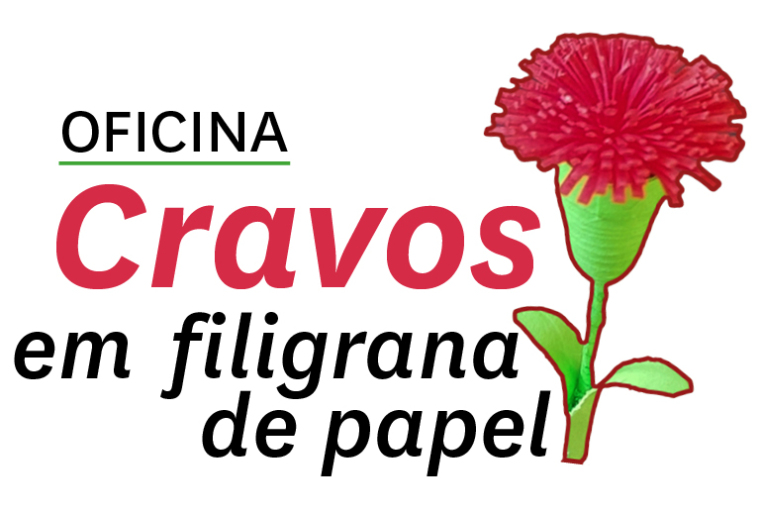 Cravos em filigrana de papel - Bibliotecas de Lisboa